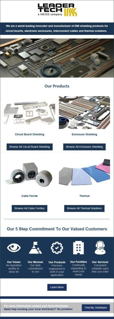 Leader Tech Products and Commitment - Leader Tech Inc