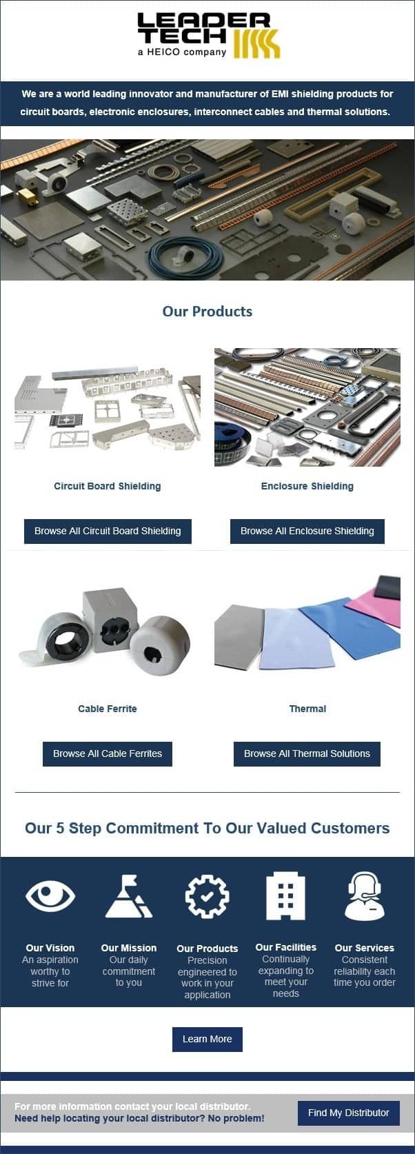 Leader Tech Products and Commitment - Leader Tech Inc